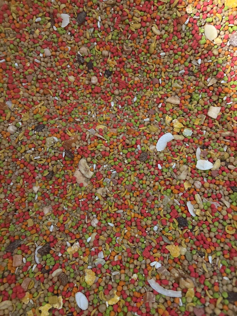 Mega Mini Mix Bulk Pellet Bird Food for Small Birds - 1 lb